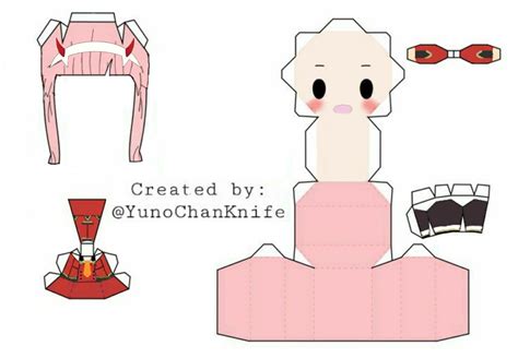 Zero Two Papercraft At Mabel Burton Blog