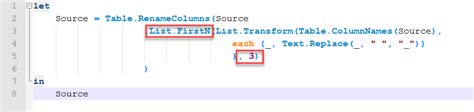 Automatical Or Bulk Rename Columns In Power Bi And Power Query