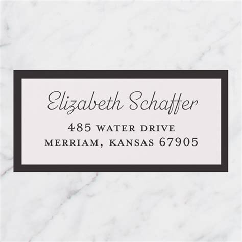 Layered Frame Address Label By Yours Truly Shutterfly