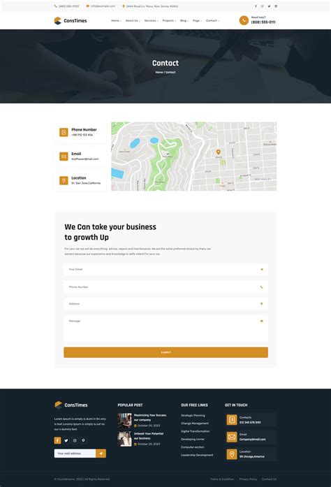 ConsTimes Consulting Business Figma Template By Techsometimes