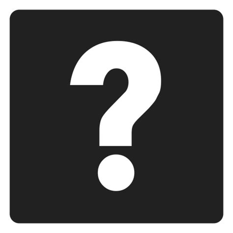 Icono de signo de interrogación cuadrado Descargar PNG SVG transparente