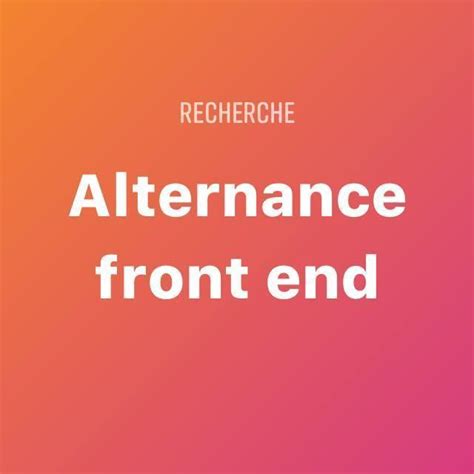 Arthur Bodolec On Linkedin Frontend Alternance