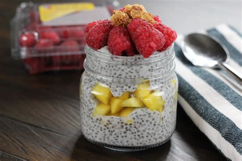 Mango Raspberry Chia Seed Pudding Wish Farms
