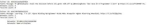 Java How To Get A List Of Retweeters Of A Retweet Stack Overflow