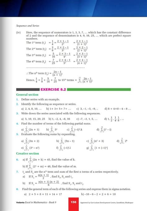 sequence and series iv here the sequence of numerators is 1 3 5 7 … wh