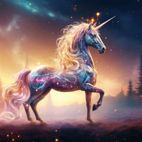 Unicorn. Star Magic Unicorn Logo Magical Unicorn Stock Image - Image of ...
