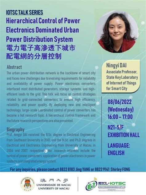 Iotsc Professor Talk Series Hierarchical Control Of Power Electronics
