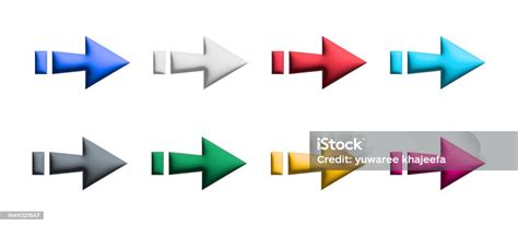 Icono De Conjunto De Flechas Símbolos De Flecha De Colores Elementos