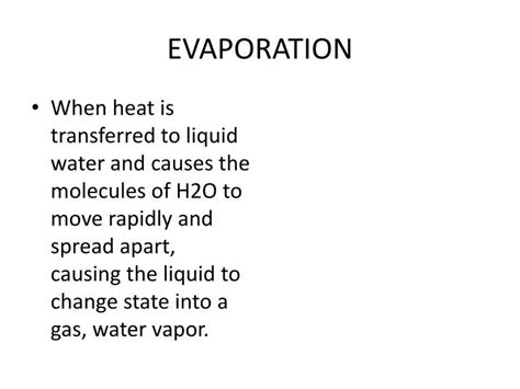 Ppt Evaporation Powerpoint Presentation Free Download Id2792214