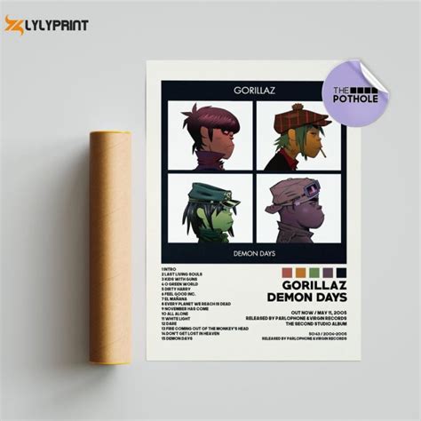 Gorillaz Posters Demon Days Poster Album Cover Poster Print Wall