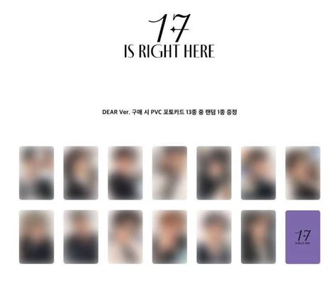 Wts Seventeen Best Album 17 Is Right Here Yes24 DEAR Version Pob