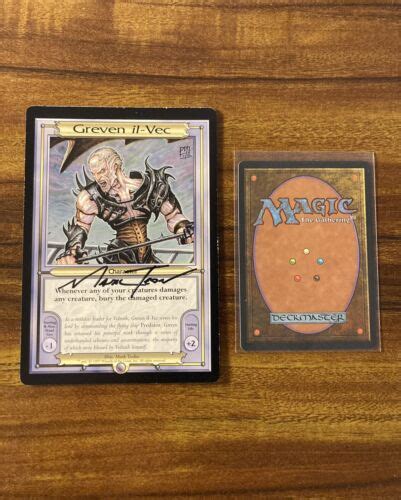 Mtg Signed Greven Il Vec Oversized Vanguard Nm Rare Series 2 1997 M