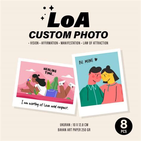 Jual Jung Java Jasa Cetak Foto Kartu Affirmation Vision Manifestation Loa Di Seller Jung