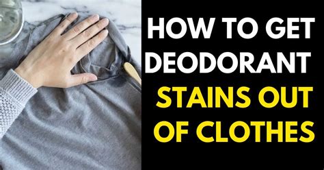 How To Remove Deodorant Stains From Shirts StylePersuit