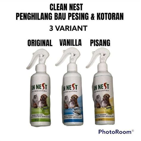 Jual CLEAN NEST SPRAY PENGHILANG BAU PESING KOTORAN DAN KANDANG HEWAN