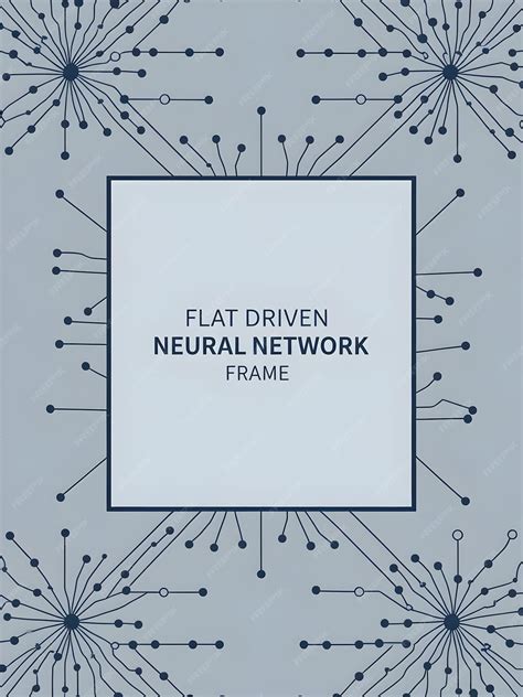 Flat Ai Driven Neural Network Frame Concept As A Minimalistic Border Frame With Neural Network