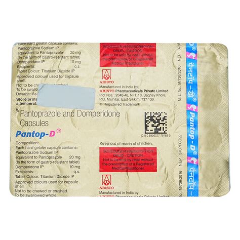 Pantop D Capsule Uses Side Effects Price Apollo Pharmacy