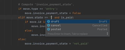 Autocompletion For Selection Fields Value Issue Odoo Ide Pycharm Odoo GitHub