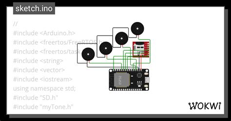 Double Audio Test Wokwi ESP32 STM32 Arduino Simulator