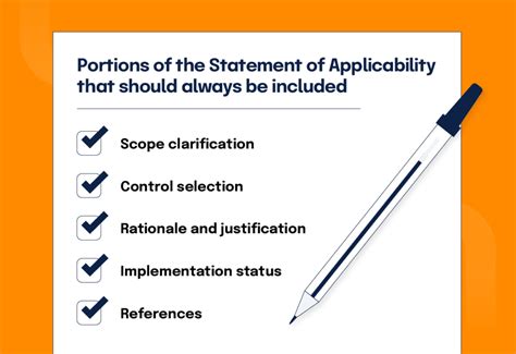 Statement Of Applicability Sample Ummlr