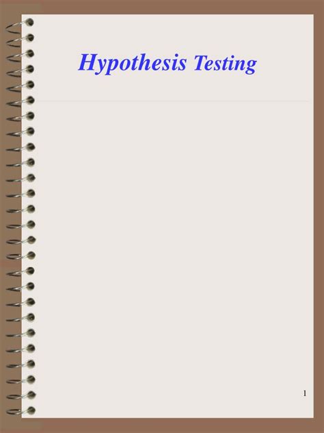 PPT Hypothesis Testing PowerPoint Presentation Free Download ID 3259045