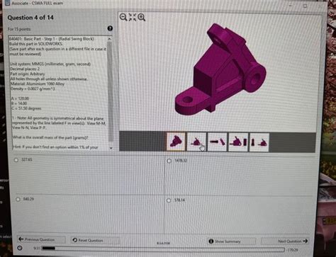Solved 840401 Bassic Part Step 1 Radial Swing Bloc