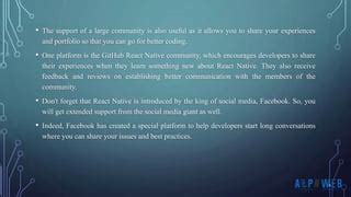 Advantages And Disadvantages Of React Native App Development Pptx