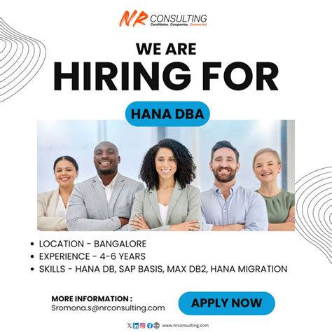 Nr Consulting On Linkedin Hiringalert Hanadba Careeropportunity