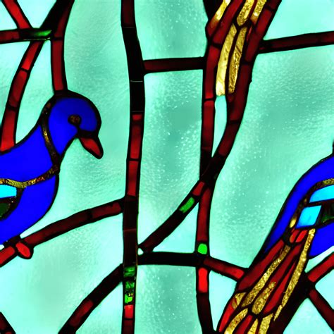 Stained Glass Peacock Pattern · Creative Fabrica