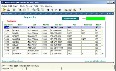 Hasan Jawaid Oracle Forms How To Create Progress Bar In Oracle Forms