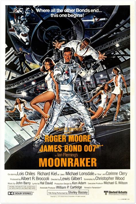Moonraker James Bond Movie Poster Roger Moore Us Version 1 Ebay