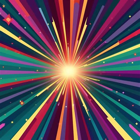 Premium Ai Image Vector Sun Rays Abstract Background