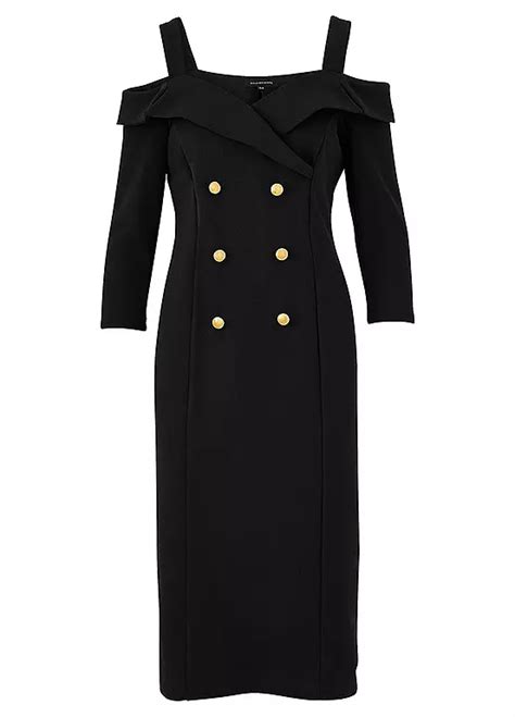 Kaleidoscope Cold Shoulder Tuxedo Dress Kaleidoscope