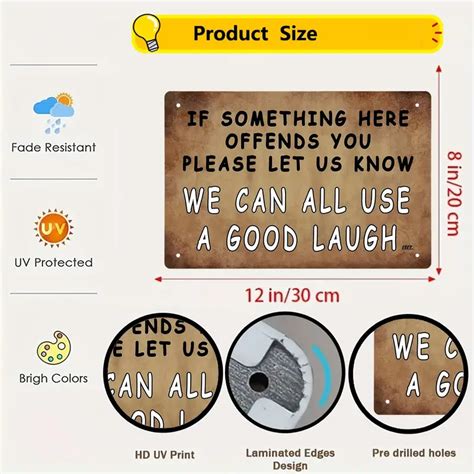 1pc River Funny Sarcastic Metal Sign 12x8 Inch Wall Decor Sign Man