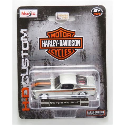Miniatura 1967 Ford Mustang GT Harley Davidson HD Custom 1 64 Maisto