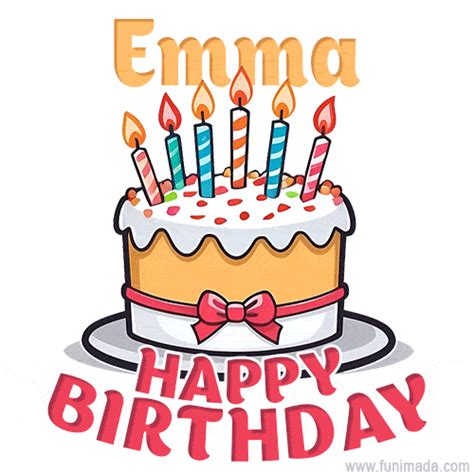Happy Birthday Emma Animated Greeting Card Download On