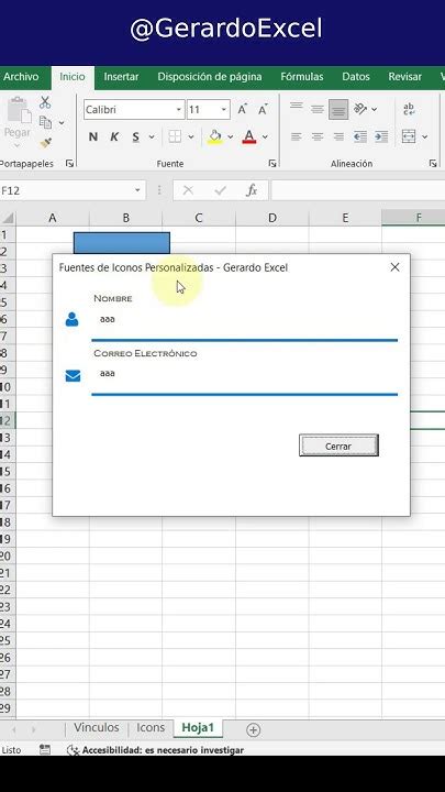 Iconos Personalizados Excel Formularios Vba Excel Iconfonts Youtube