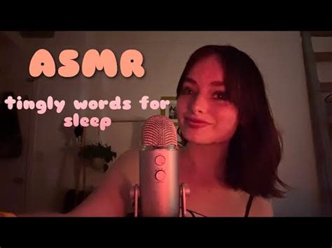 Asmr Tingly Words For Sleep💤 The Asmr Index