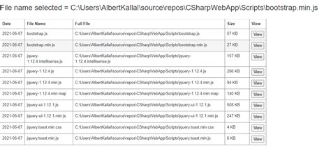 C Not Able To Print The Filenames In A Gridview Stack Overflow
