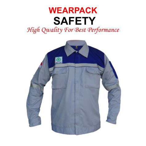 Jual Wearpack Safety Katelpak Atasan Kemeja Kerja Potongan Lengan