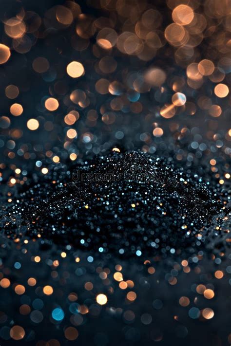 Mesmerizing Abstract Golden Glitter Sparkle Bokeh Background For Festive And Luxury Design