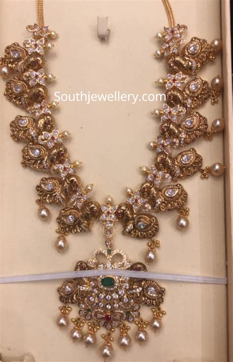 Peacock Mango Nakshi Haram Indian Jewellery Designs