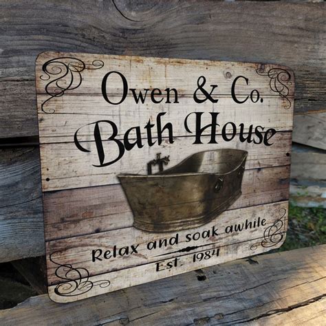 Farmhouse Bathroom Signs Etsy