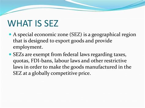 Special Economic Zone Powerpoint Slides Learnpick India