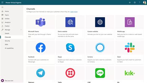Microsoft Power Virtual Agents