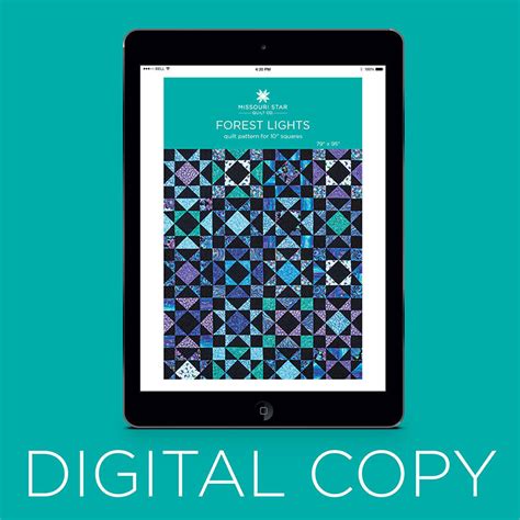 Digital Download Forest Lights Quilt Pattern By Missouri Star