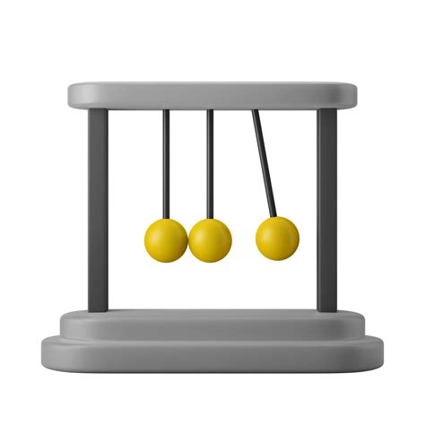 Hanging Pendulum Ball Swing Physics Symbol 3d Icon Illustration
