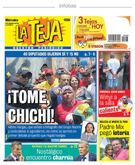 La Teja Costa Rica 4 De Septiembre De 2019 Infobae