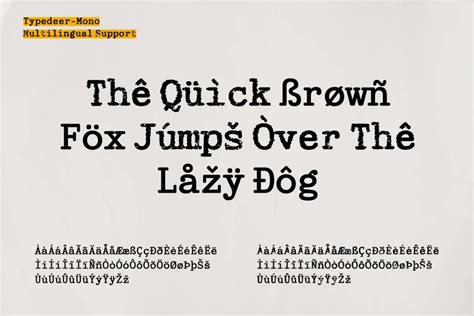 Typedeer Mono Font 1001 Fonts
