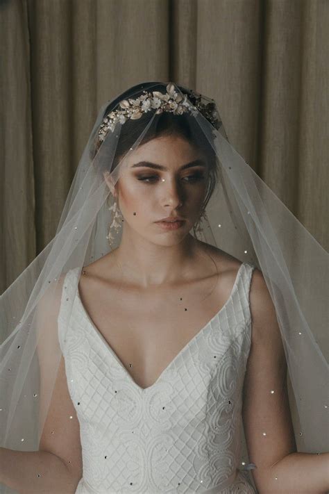 FLORES Gold Wedding Crown Crystal Bridal Tiara Gold Bridal Etsy